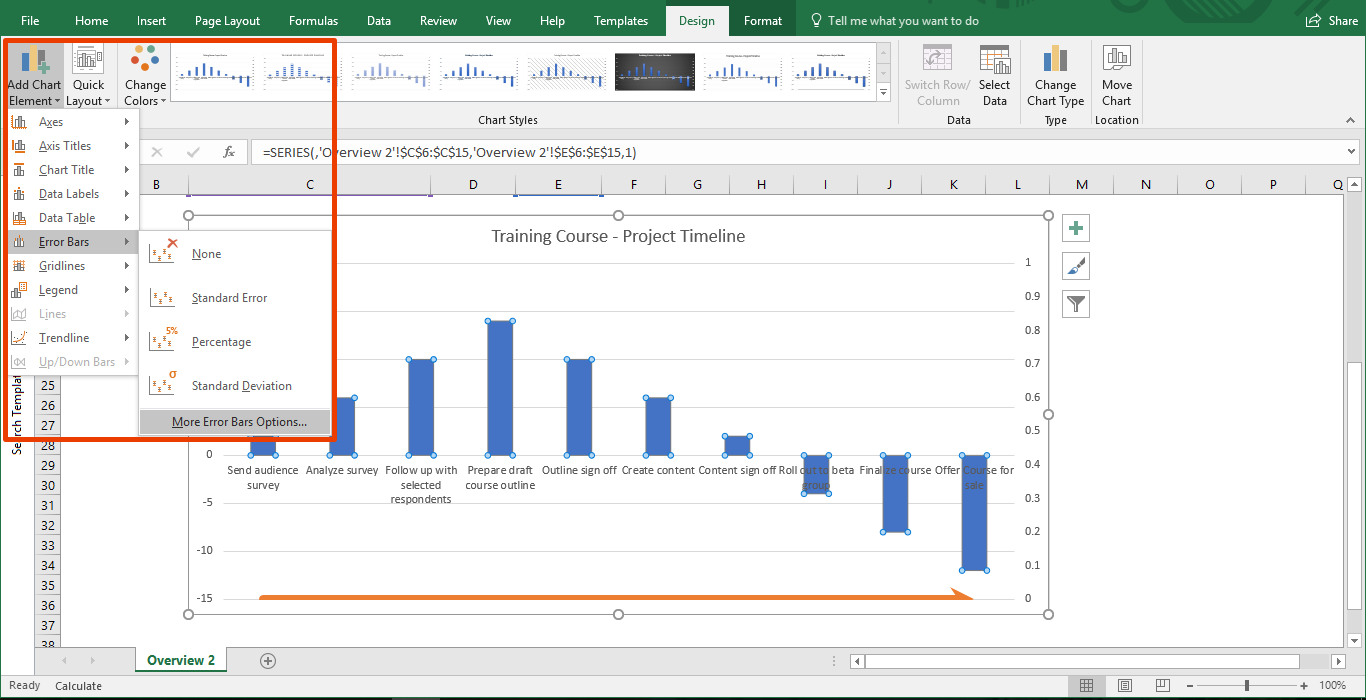 Make A Bar Chart Timeline In Excel Preceden All In One Photos