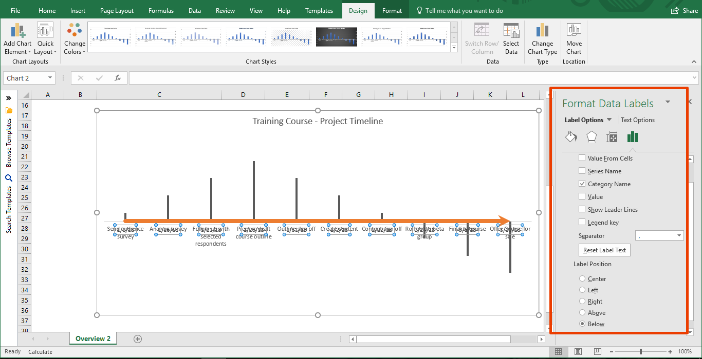 Make A Bar Chart Timeline In Excel Preceden