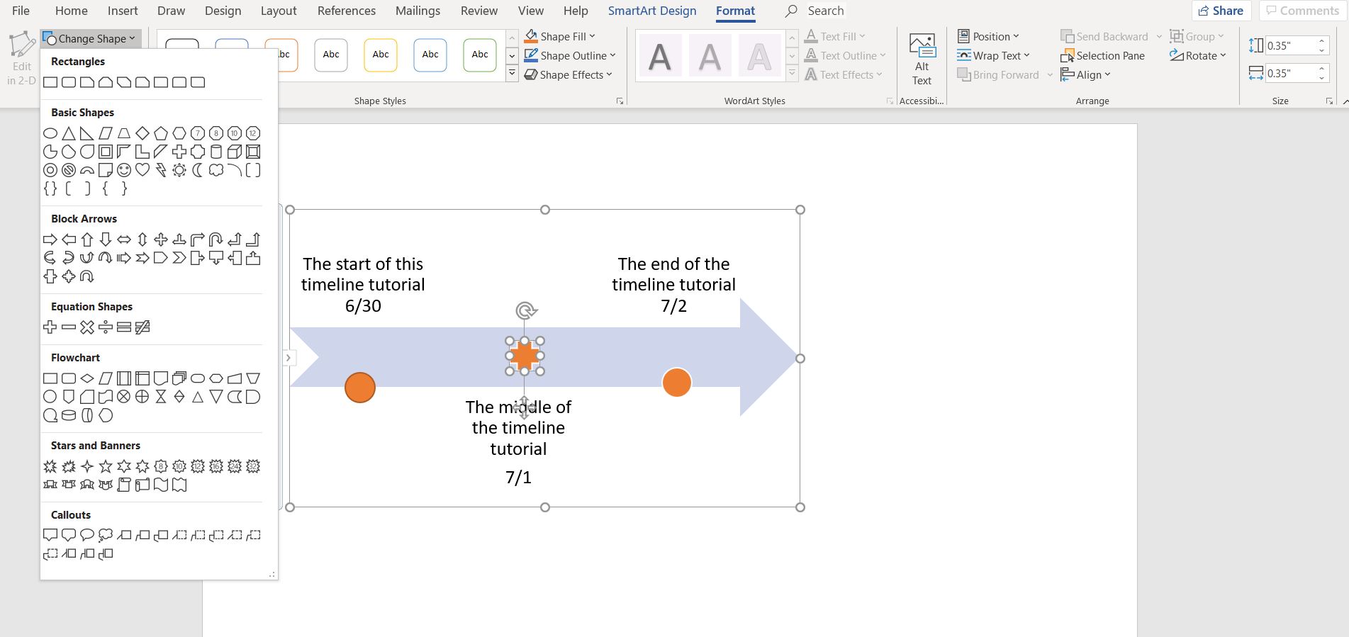 How to Create a Timeline in Word: Step by Step (with Pictures) | Preceden